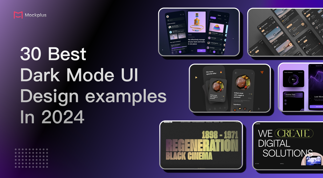 30 Best Dark Mode UI Design Examples & Templates in 2024
